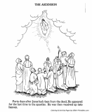 Ascension Of Jesus Coloring Pages And Drawing - The Catholic Homeschool