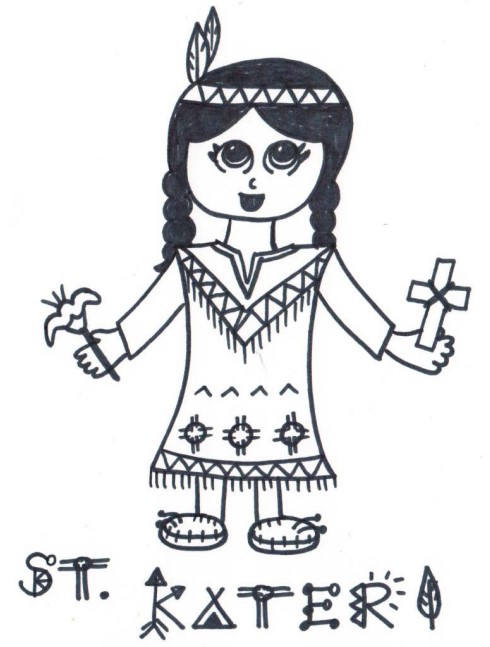St. Kateri Coloring Pages And Drawing - The Catholic Homeschool