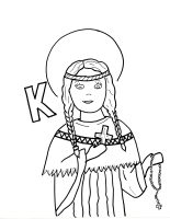 St. Kateri Coloring Pages And Drawing - The Catholic Homeschool