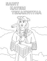St. Kateri Coloring Pages And Drawing - The Catholic Homeschool