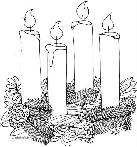 Advent Coloring Pages And Drawing - The Catholic Homeschool