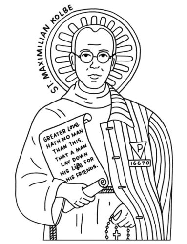 St. Maximilian Kolbe Coloring Pages - The Catholic Homeschool