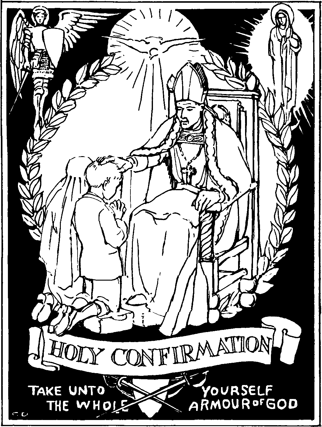 Confirmation Coloring Pages And Drawing - The Catholic Homeschool