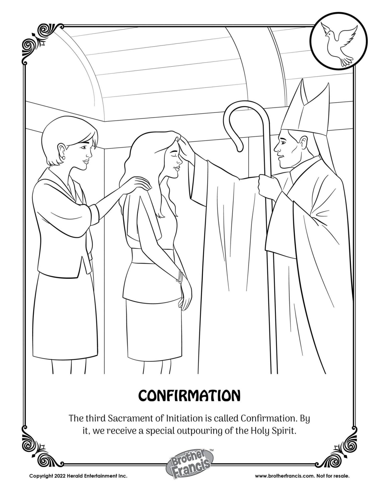 Confirmation Coloring Pages And Drawing - The Catholic Homeschool