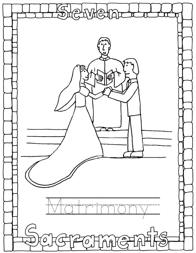 Marriage Coloring Pages And Drawing - The Catholic Homeschool