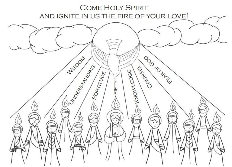 Pentecost Coloring Pages And Drawing - The Catholic Homeschool