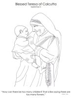 St. Teresa Of Calcutta Coloring Pages And Drawing - The Catholic Homeschool