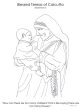 St. Teresa Of Calcutta Coloring Pages And Drawing - The Catholic Homeschool