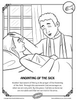 Anointing Of The Sick Coloring Pages And Drawing - The Catholic Homeschool