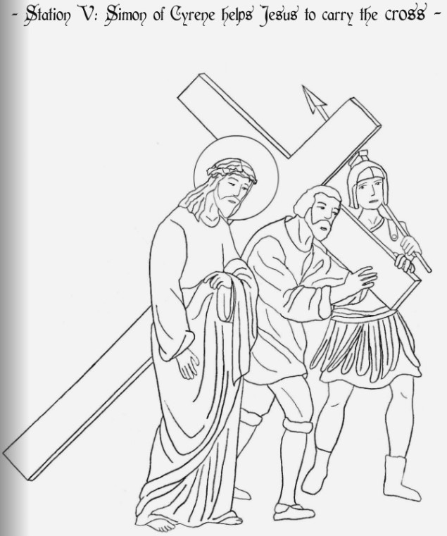 Stations Of The Cross Coloring Pages And Drawing - The Catholic Homeschool