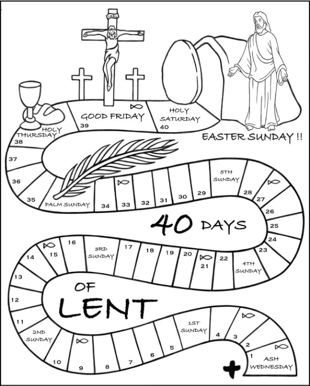 Lent Coloring Pages And Drawing - The Catholic Homeschool