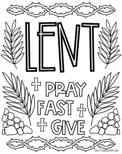 Lent Coloring Pages And Drawing - The Catholic Homeschool