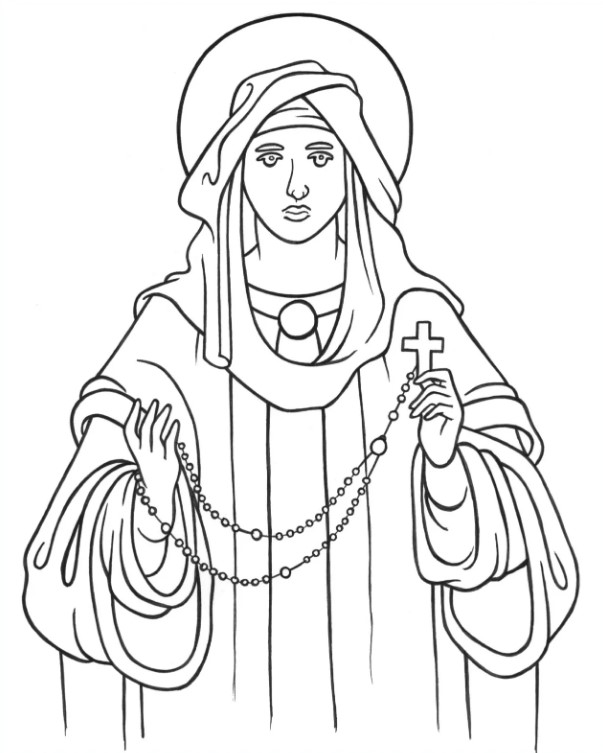 Rosary Coloring Pages And Drawing - The Catholic Homeschool