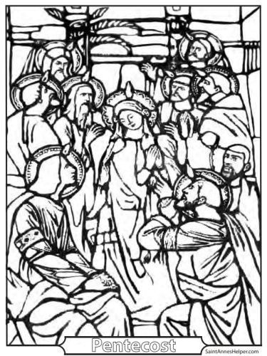 Pentecost Coloring Pages And Drawing - The Catholic Homeschool