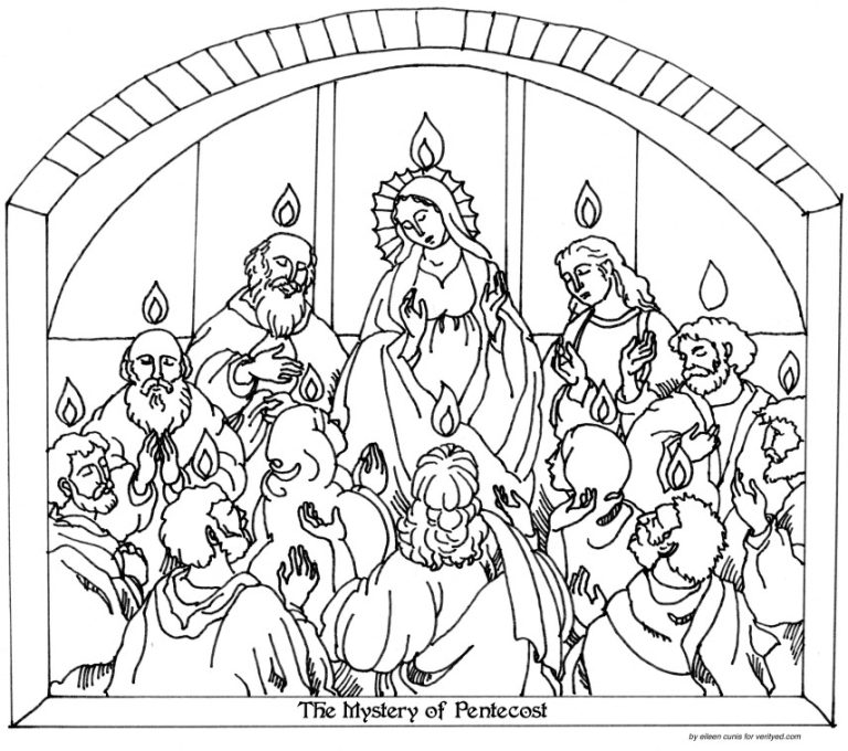 Pentecost Coloring Pages And Drawing - The Catholic Homeschool