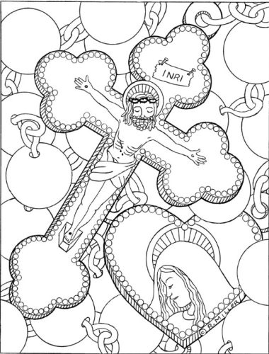 Rosary Coloring Pages And Drawing - The Catholic Homeschool