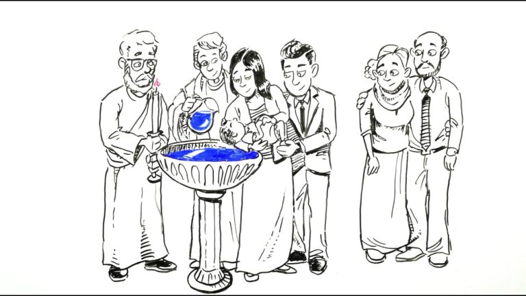 Baptism Coloring Pages And Drawing - The Catholic Homeschool