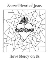 Sacred Heart Coloring Pages And Drawing - The Catholic Homeschool