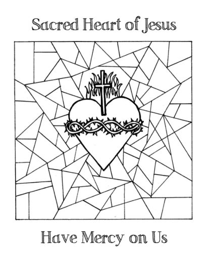 Sacred Heart Coloring Pages And Drawing - The Catholic Homeschool