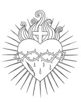 Sacred Heart Coloring Pages And Drawing - The Catholic Homeschool