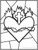 Sacred Heart Coloring Pages And Drawing - The Catholic Homeschool